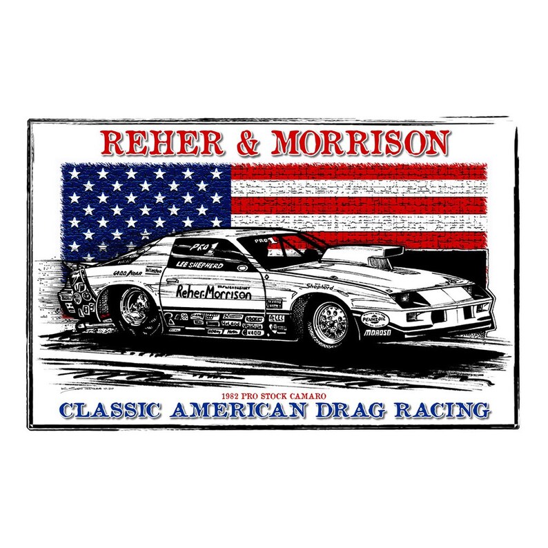 Reher & Morrison Canvas Poster 1982 Pro Stock Cararo Drag - Etsy