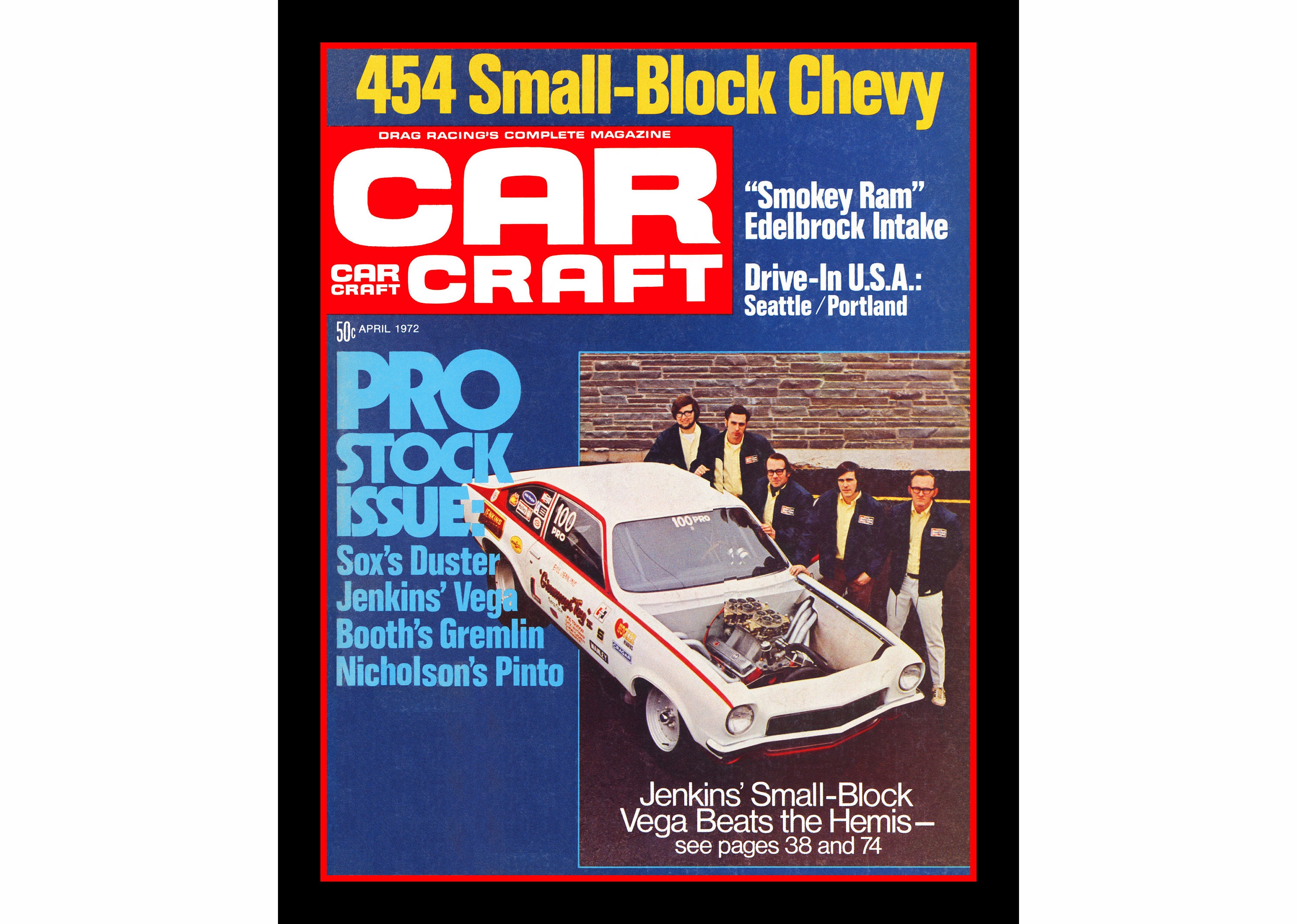 Bill Grumpy Jenkins' 1972 Pro Stock Chevy Vega Canvas - Etsy