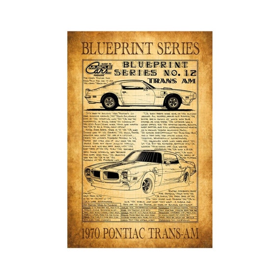 1970 Trans-am Firebird Canvas Poster Art Print Pontiac Muscle - Etsy