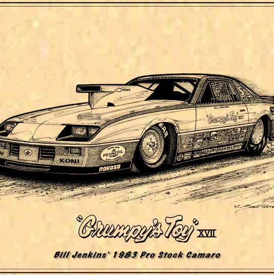 Bill Jenkins' Grumpy's Toy XVII 1983 Pro Stock Camaro, 1983 Chevy ...