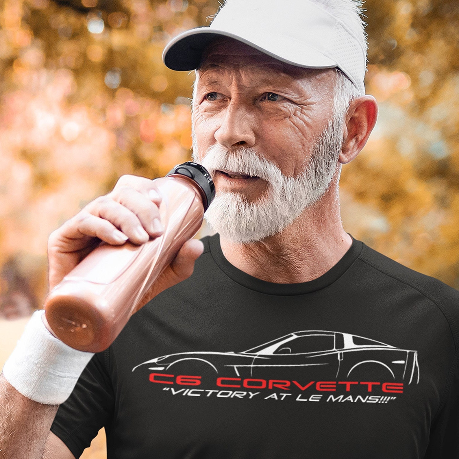 C6 Corvette Profile T-shirt, "victory at Le Mans!", Gildan 2000 Unisex ...