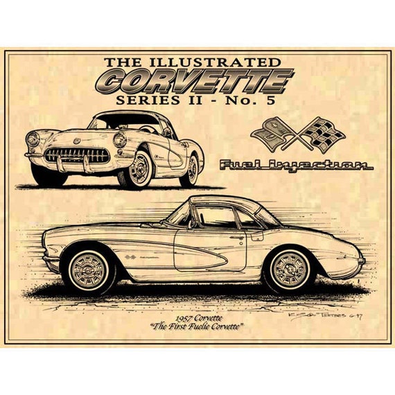 57 Korvette Clipart 1957 Corvette Big Brake Fuelie Racecar