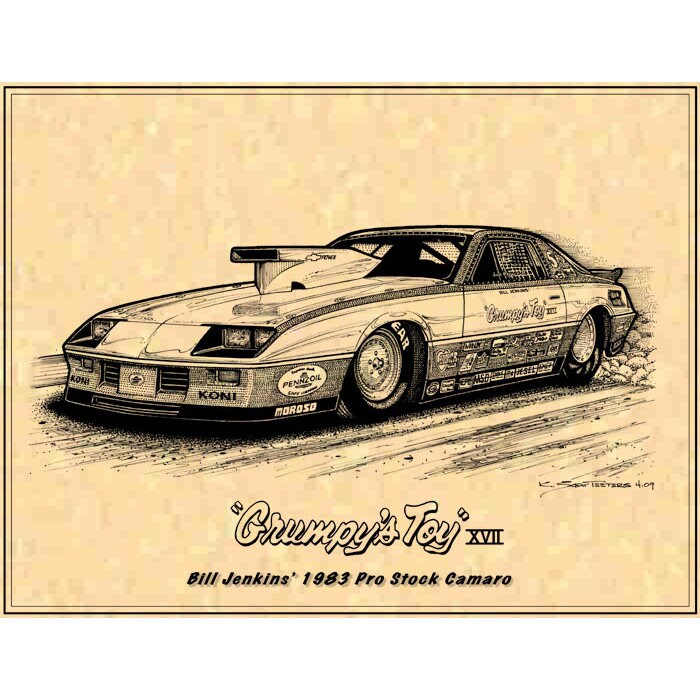 Bill Jenkins' Grumpy's Toy XVII 1983 Pro Stock Camaro, 1983 Chevy ...