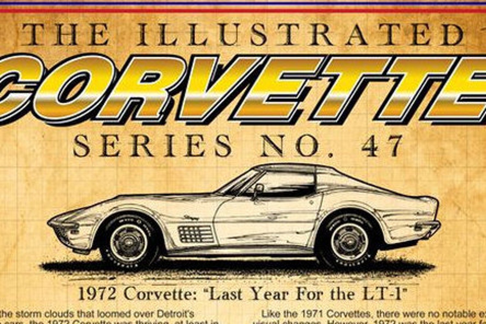 1972 C3 Corvette Canvas Poster Art Print 12x18 16x24 Classic - Etsy