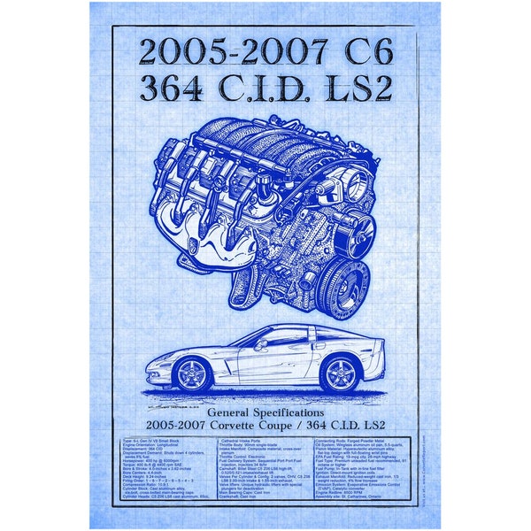 C6 Corvette Poster - Etsy
