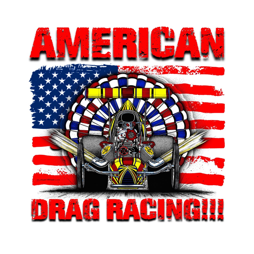 Retro Nostalgia American Drag Racing Top Fuel Dragster Canvas Posters ...
