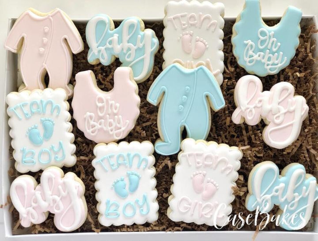 Team Boy or Team Girl Sugar Cookies - 1 Dozen - Etsy