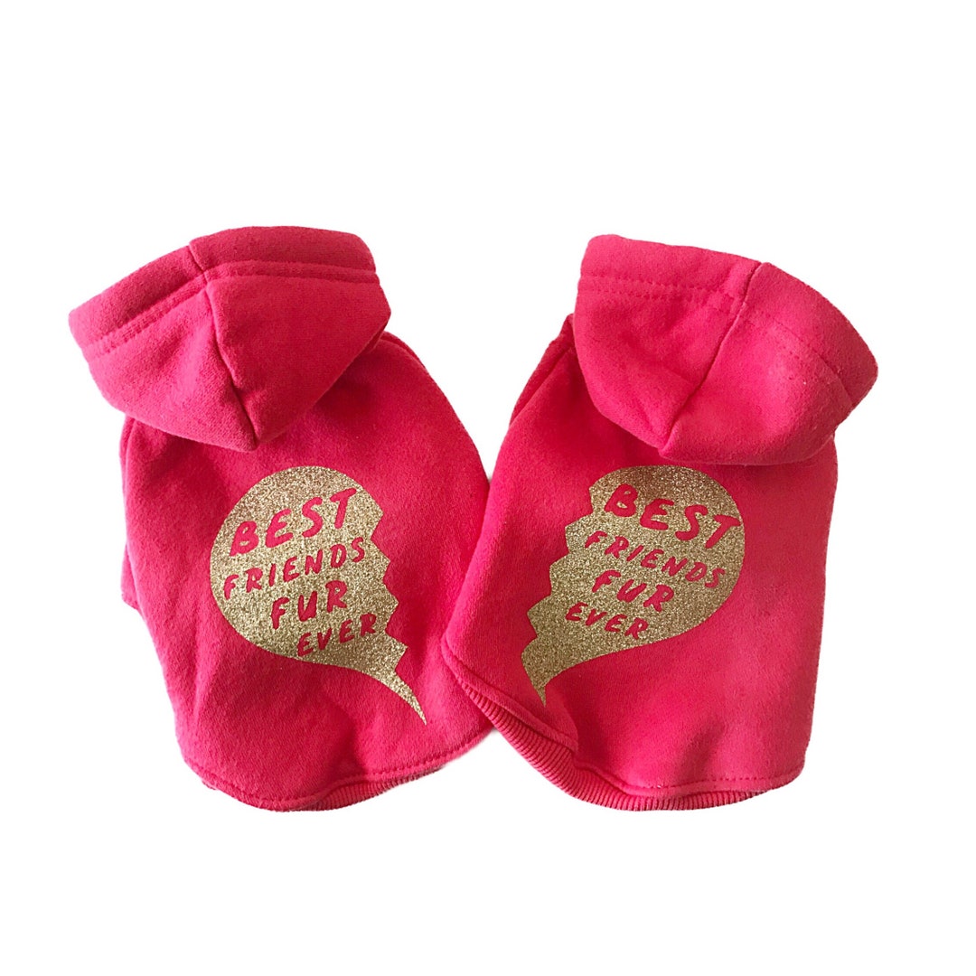 Red Dog Hoodie || Matching Best Friend Dog Set || Dog Fashion || Warm ...