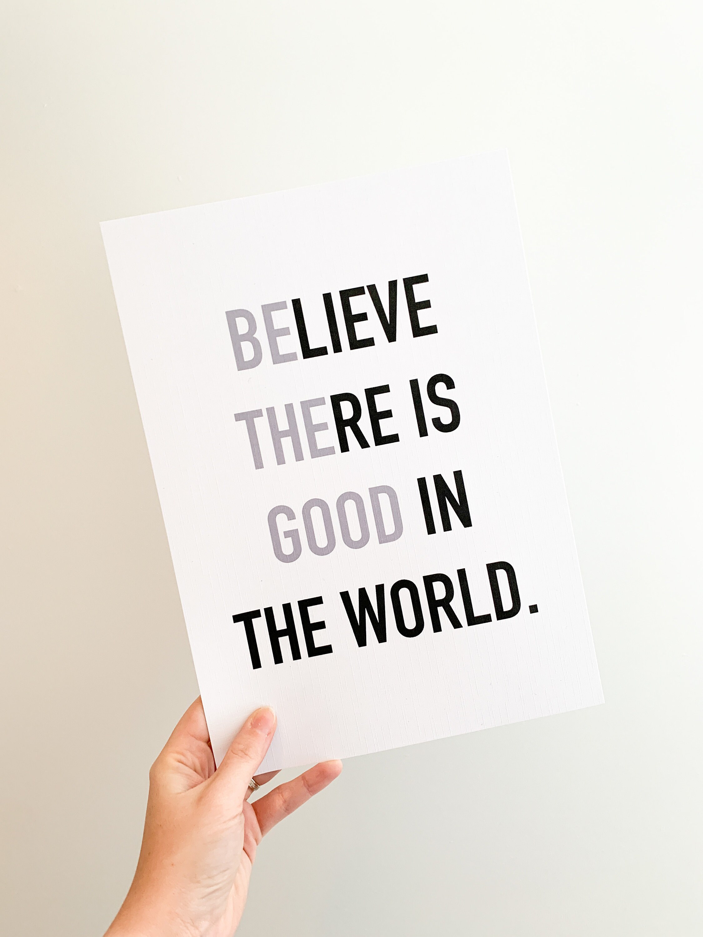 Believe There Is Good In The World Be The Good Quote | Etsy