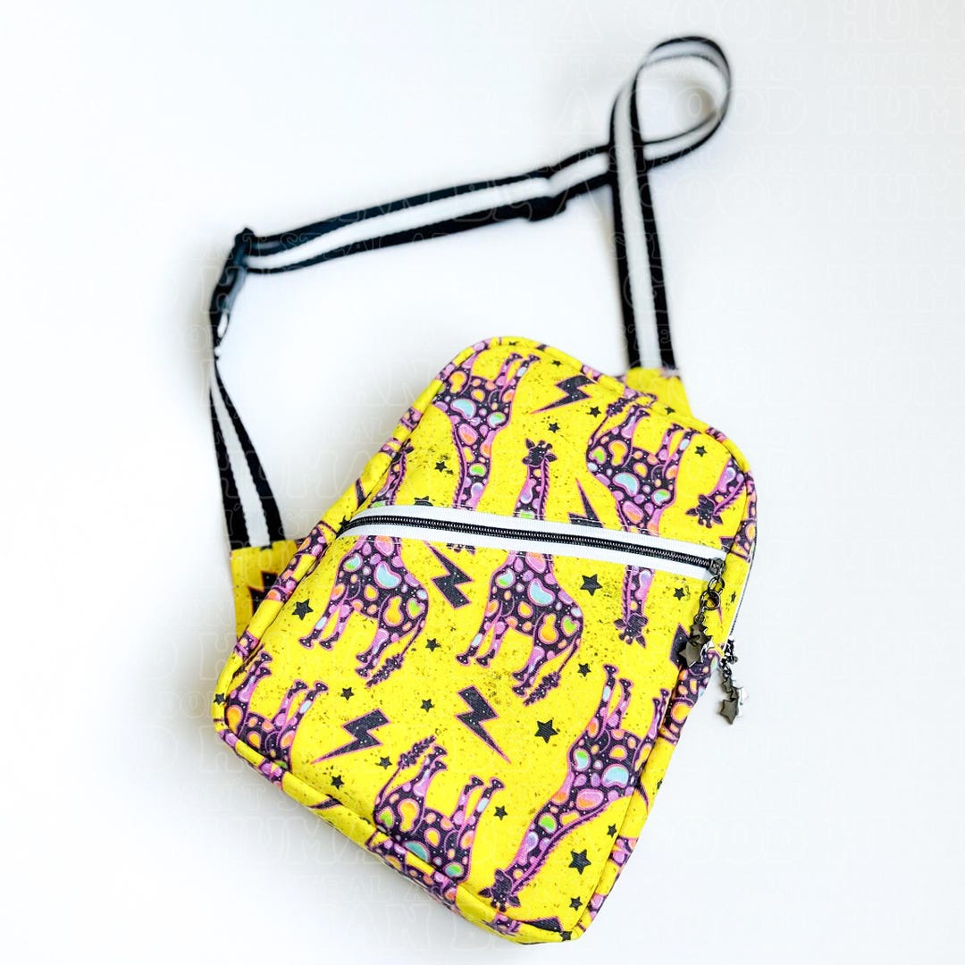 Kids Sling Pack - Child Sling Backpack - Kids Sling Bag - Rad Giraffes ...