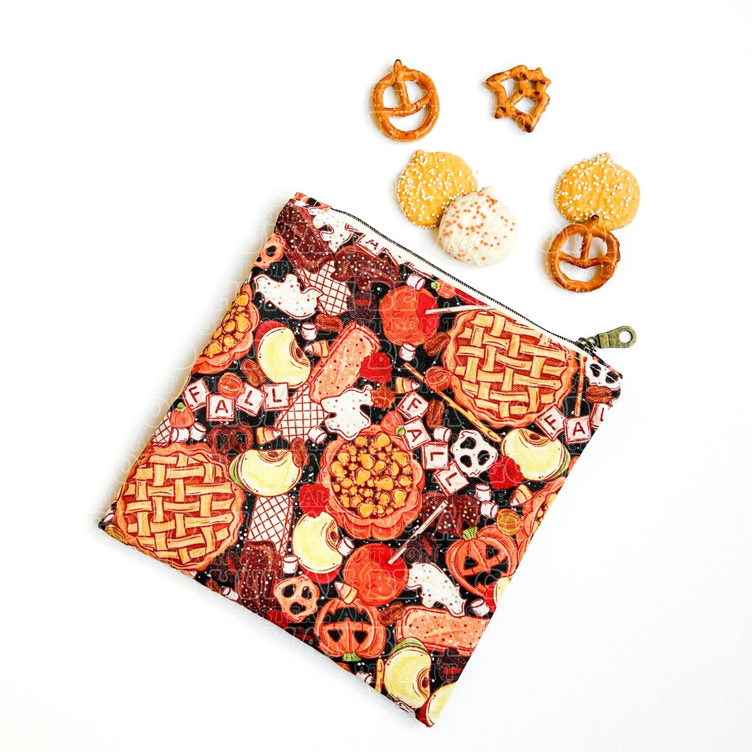 Snack Bag Fall Charcuterie Snack Bag Reusable Snack Bag - Etsy