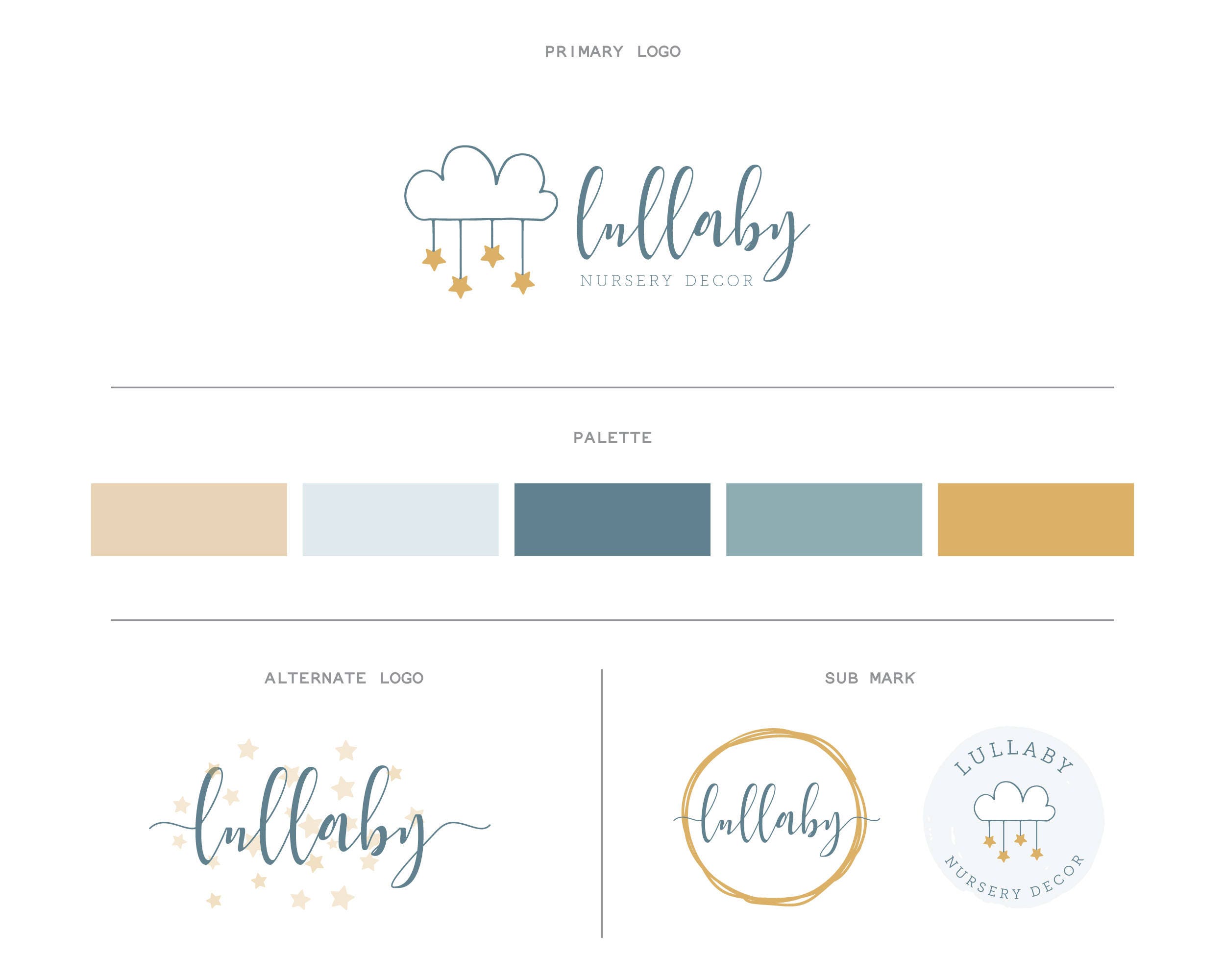 Branding Baby Logo Kids Logo Brand Launch Clothing Logo | Etsy