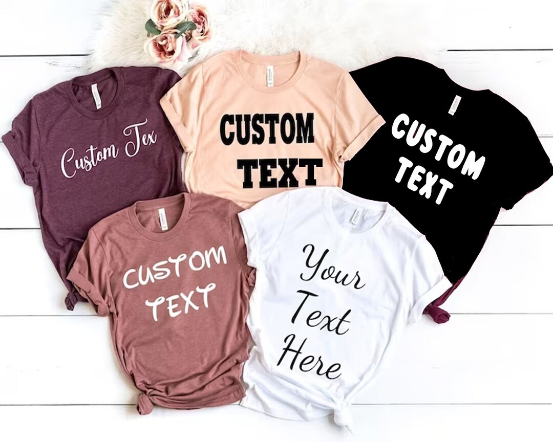 Custom Shirt, Custom T-shirts, Personalized T-shirt, Personalized Shirt ...