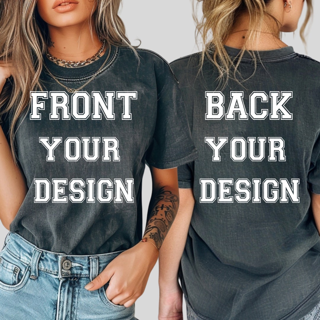 Front and Back Custom Shirt, Custom Shirt, Inspired Shirt, Custom Shirt ...