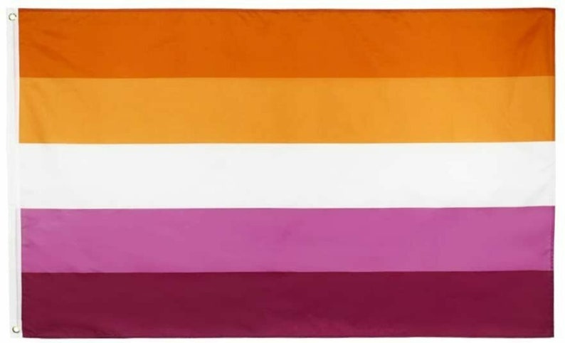 Lesbian Sunset Flag 3 X 5 Pride Flag Lesbian Sunset Etsy