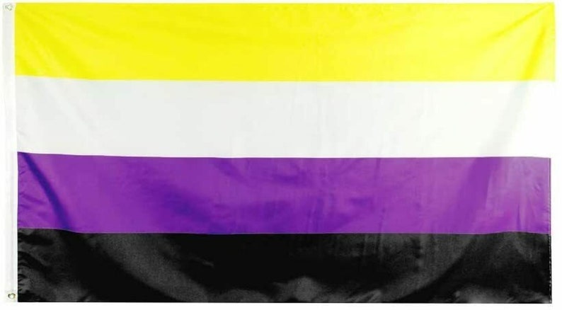 Non-binary Flag 3' X 5' Pride Flag Non-binary Pride | Etsy