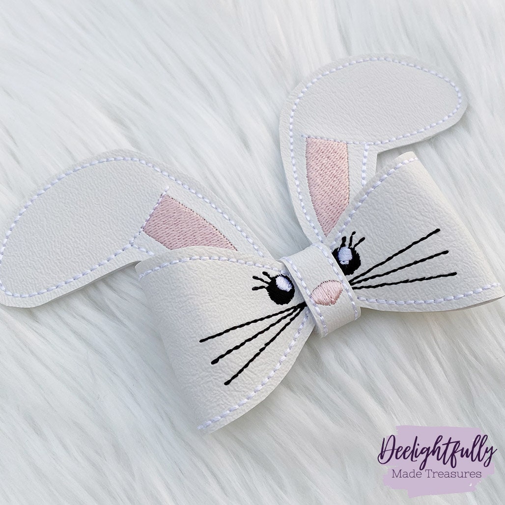 Easter Bunny Hair Bow, Bunny Hair Clip, Easter Hair Accessories for ...