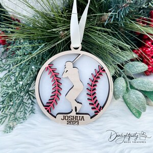 Personalized Baseball Ornament, Custom Baseball Ornaments, Baseball ...