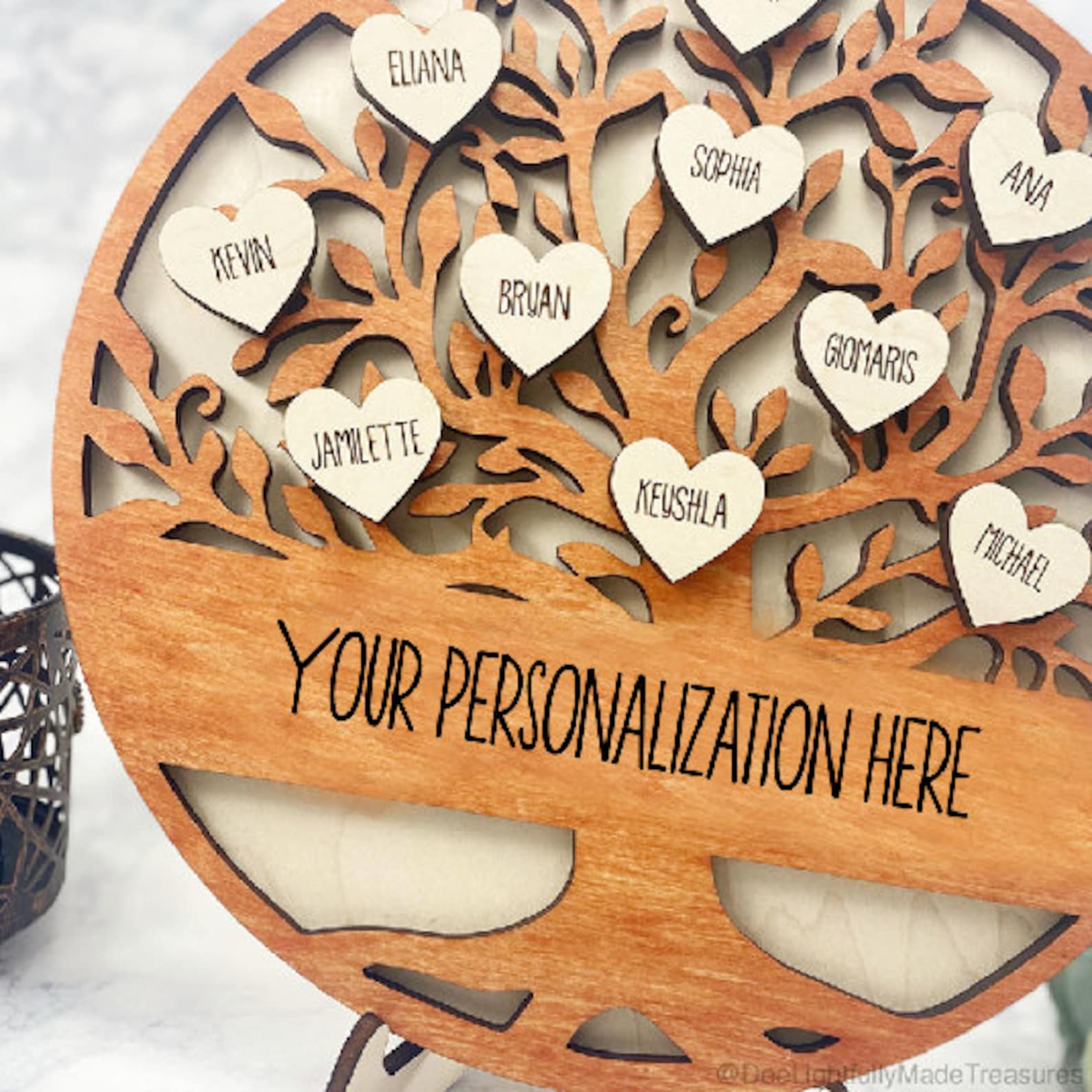 Family Tree Round Sign Family Tree Wood Round Mother's - Etsy