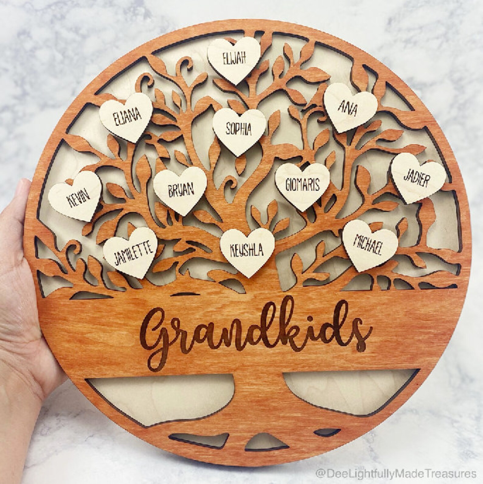Family Tree Round Sign Family Tree Wood Round Mother's - Etsy