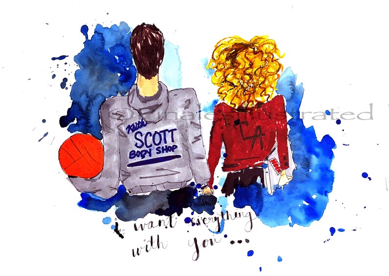 One Tree Hill Art X Lucas & Peyton - Etsy