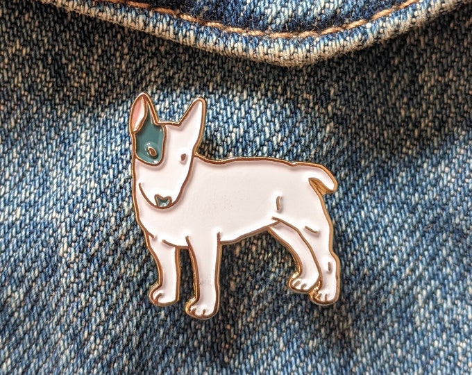 Bull Terrier Dog Enamel Lapel Pin - Etsy UK
