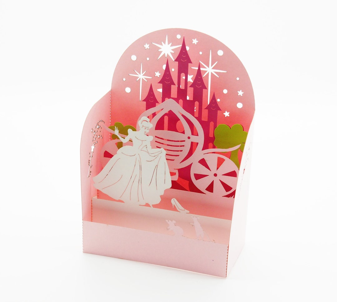 Pop up Cinderella Greeting Card 3D Kirigami - Etsy