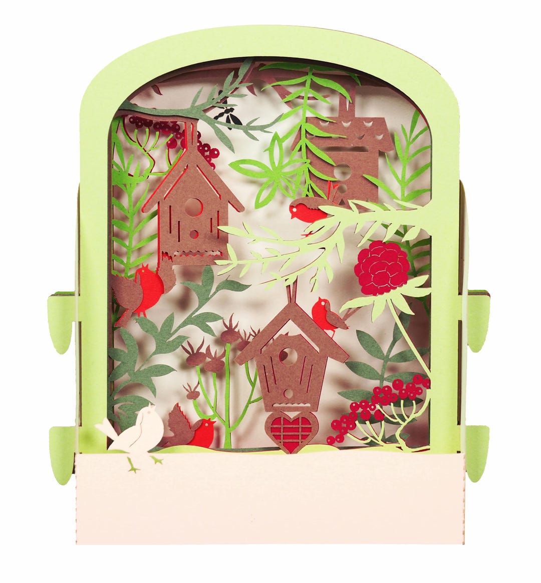 Pop-up Birds-nesting Boxes Card - 3D Card - Spring. Handmade Card ...