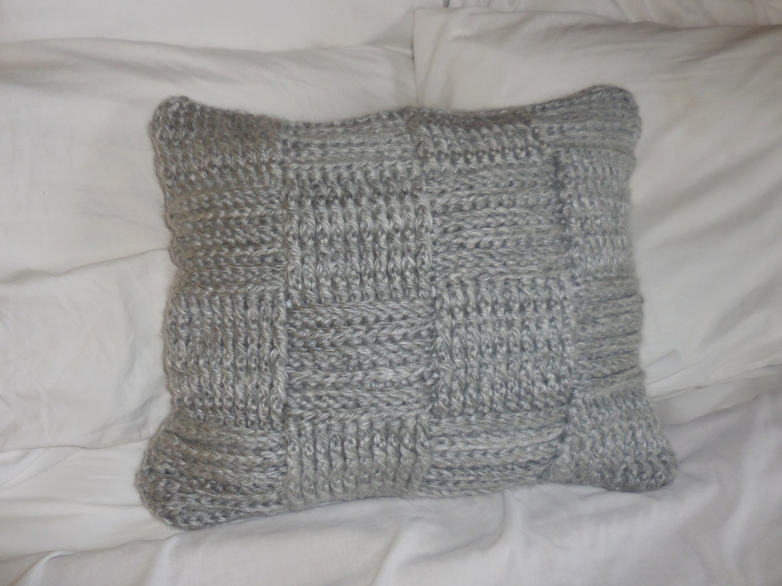 Basket Weave Crochet Pillow Pattern - Etsy