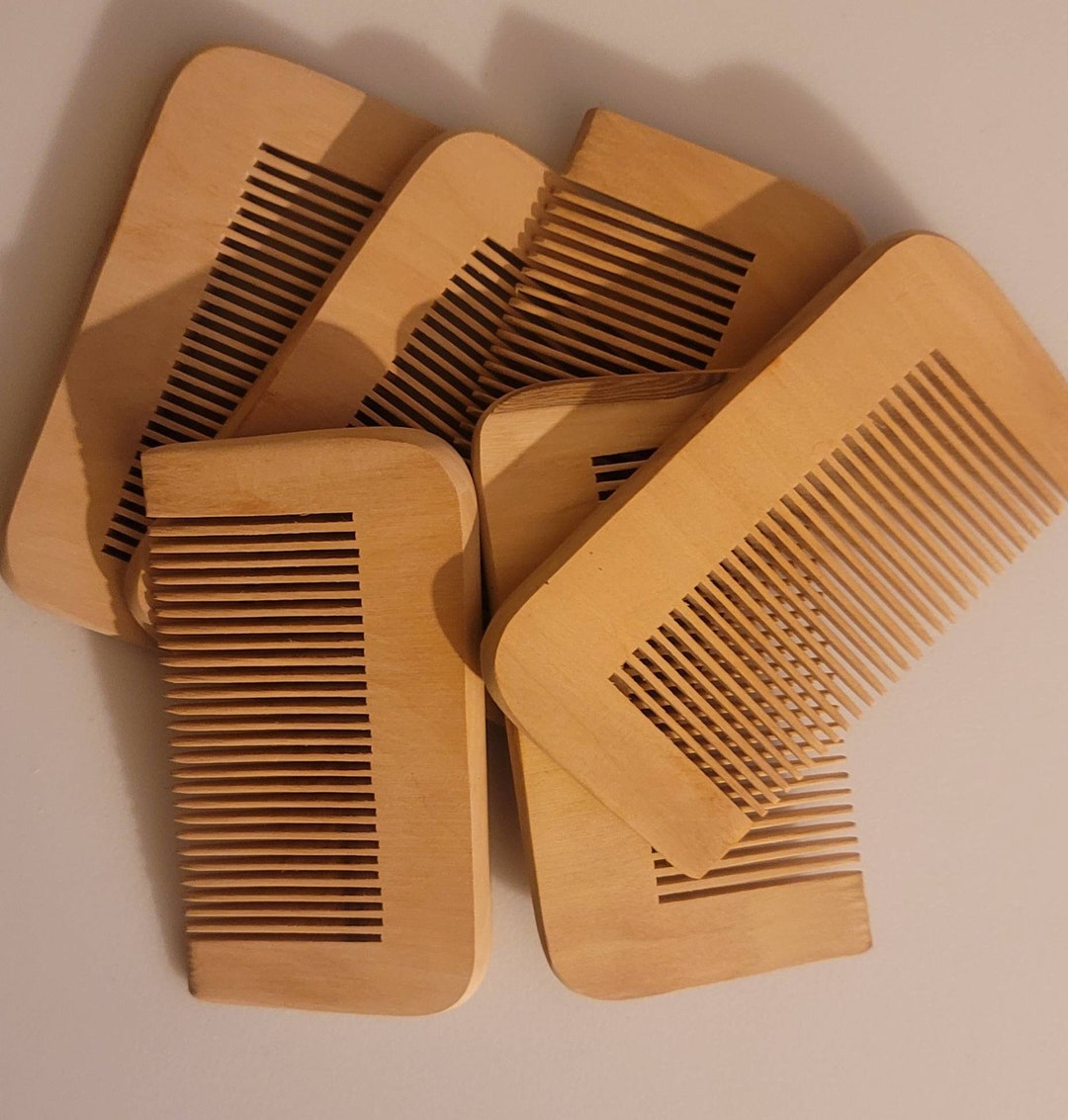 Natural Fine Toothed Peach Wood Comb - Etsy