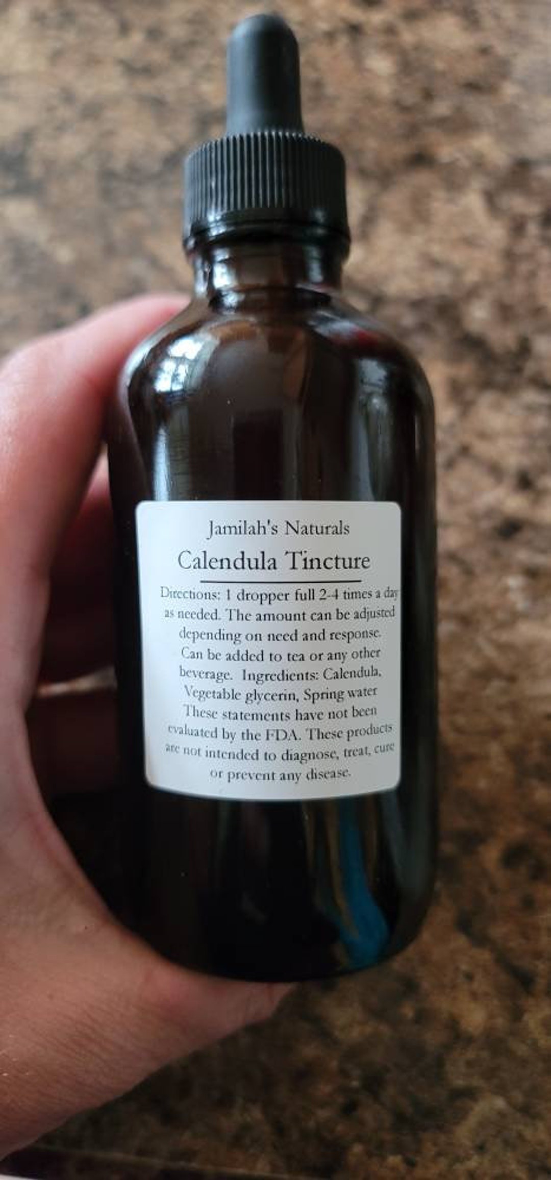 Calendula Tincture ( Alcohol Free) - Etsy
