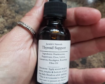 Thyroid Support Roll on Essential Oil Blend Handmade - Etsy