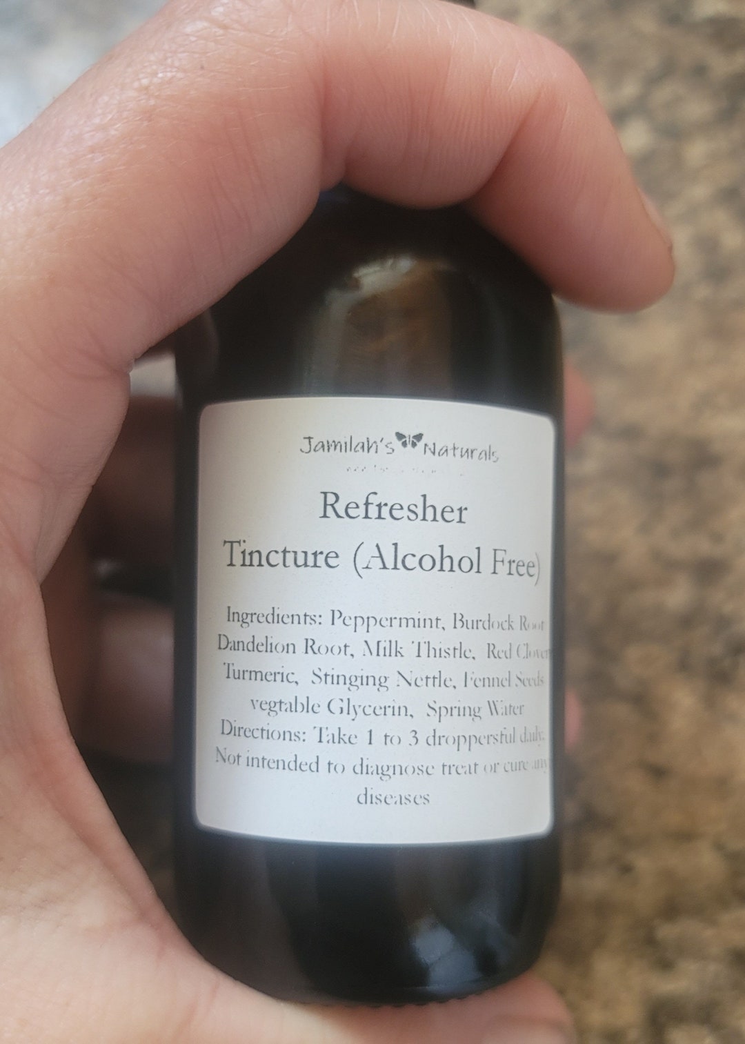 Refresher Tincture ( Alcohol Free) - Etsy