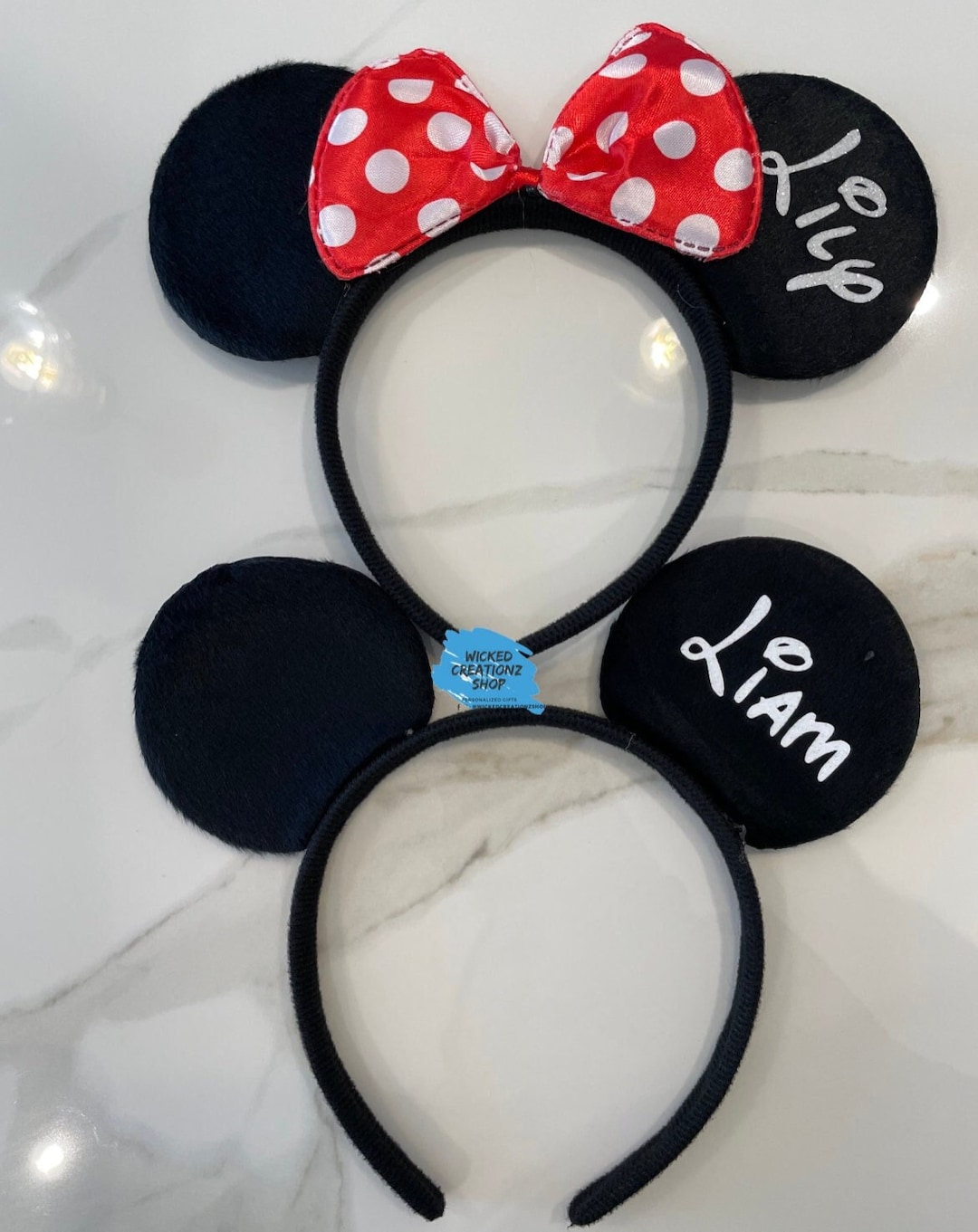 Mickey Ears, Minnie Ears, Custom Kids Headbands, Custom Mickey Ears - Etsy
