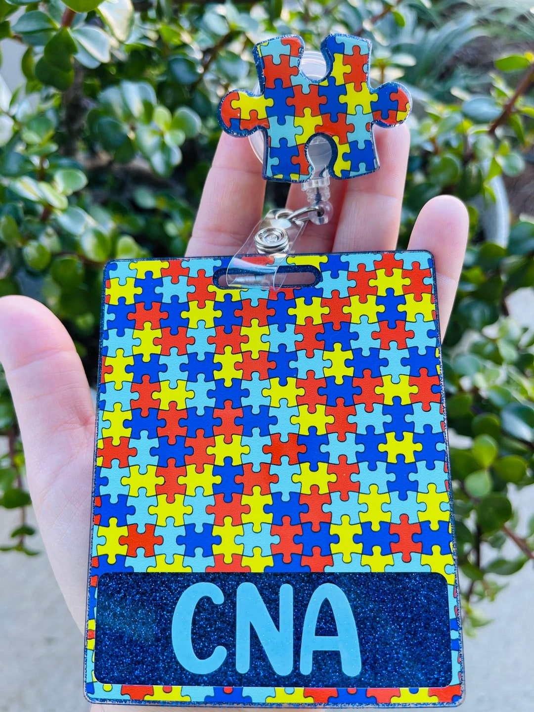 Autism Awareness Badge Buddy With Matching Badge Reel - Etsy