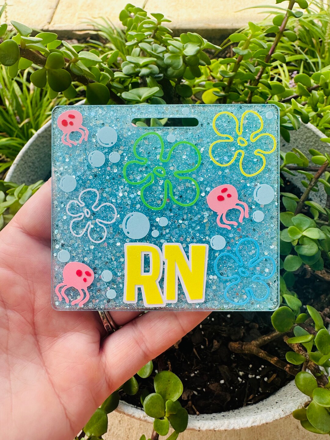 Spongebob Badge Buddy - Etsy