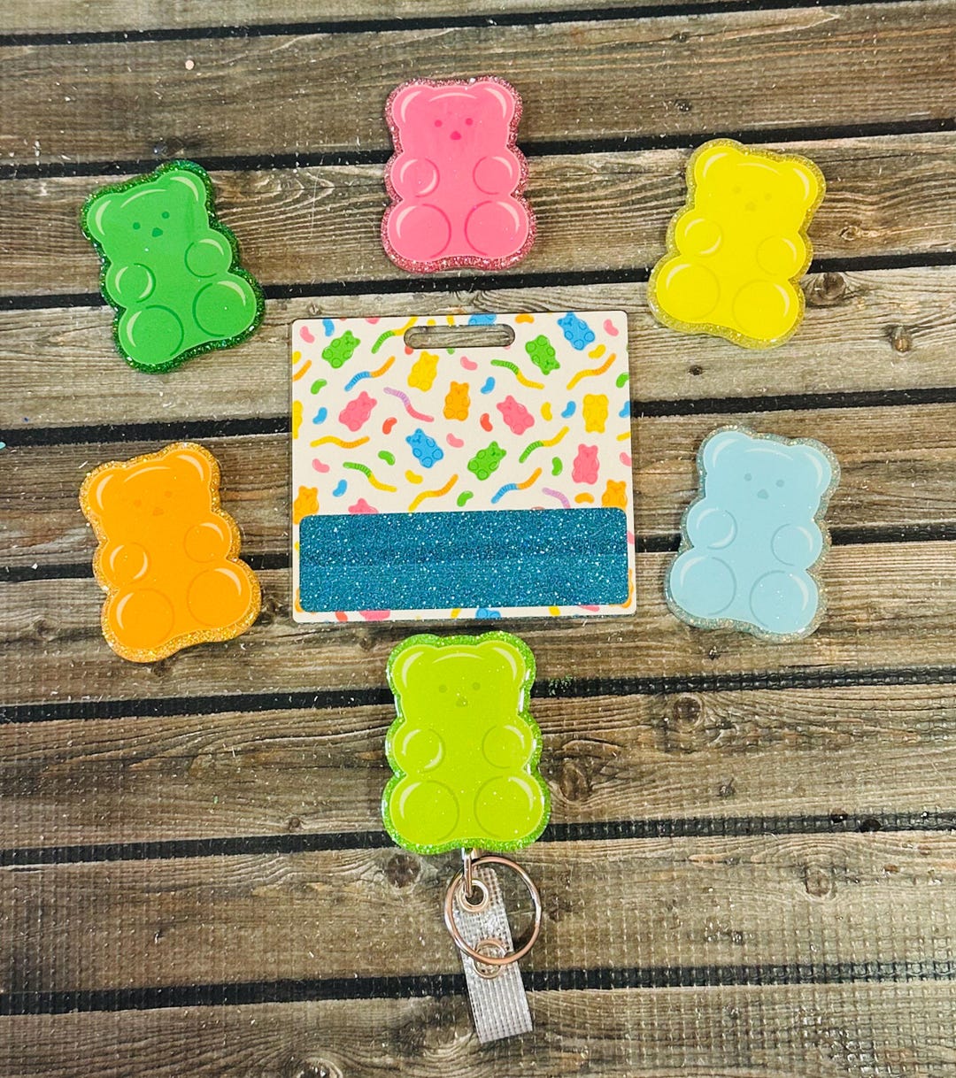 Favorite Gummy Snacks Badge Buddy With Badge Reel - Etsy