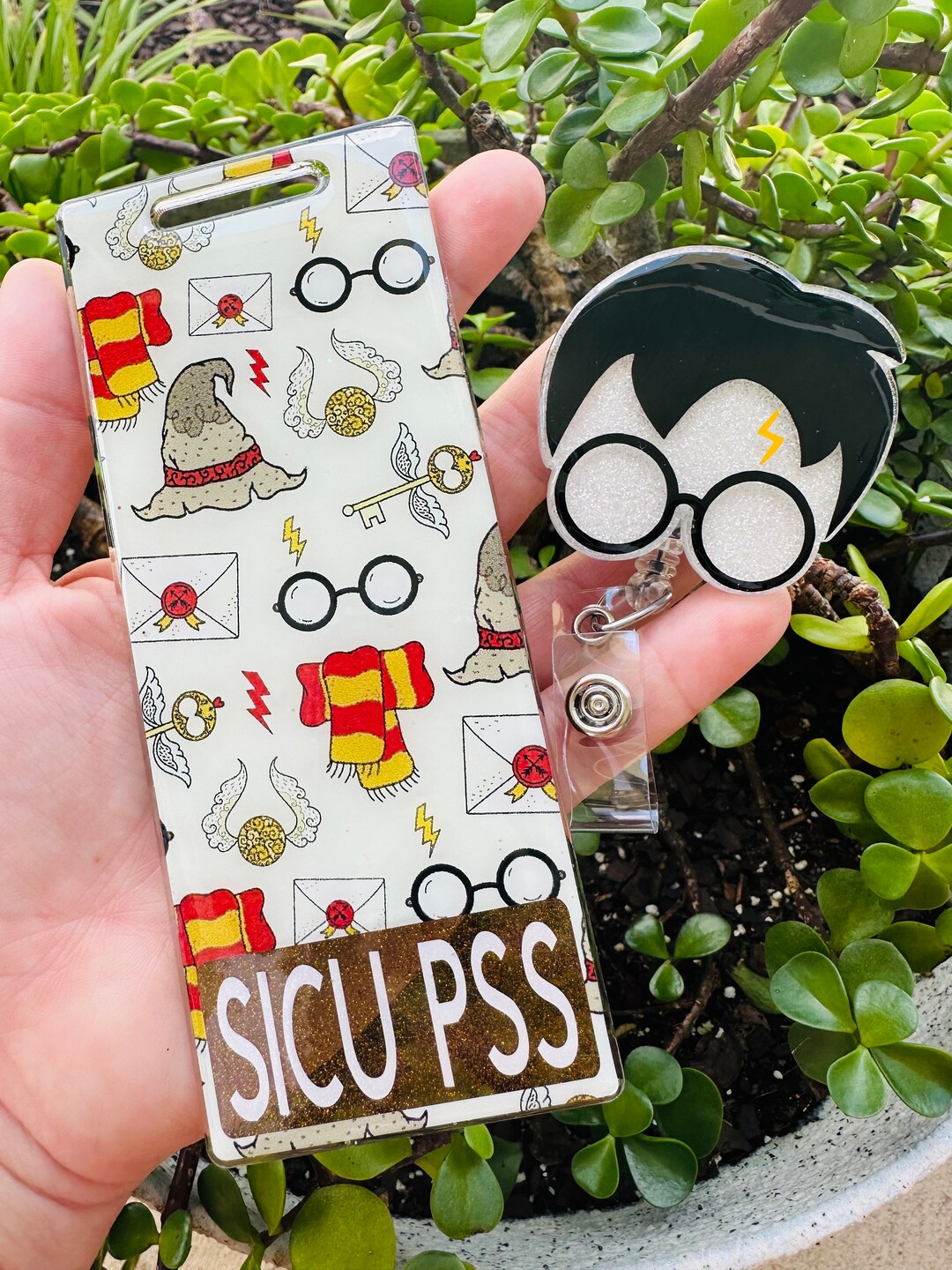 Wizard Badge Buddy With Matching Badge Reel - Etsy