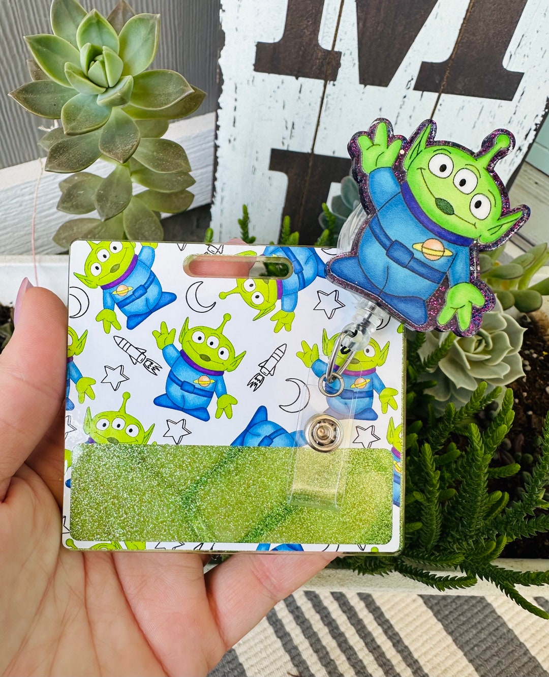 Toy Aliens Badge Buddy & Badge Reel Set - Etsy