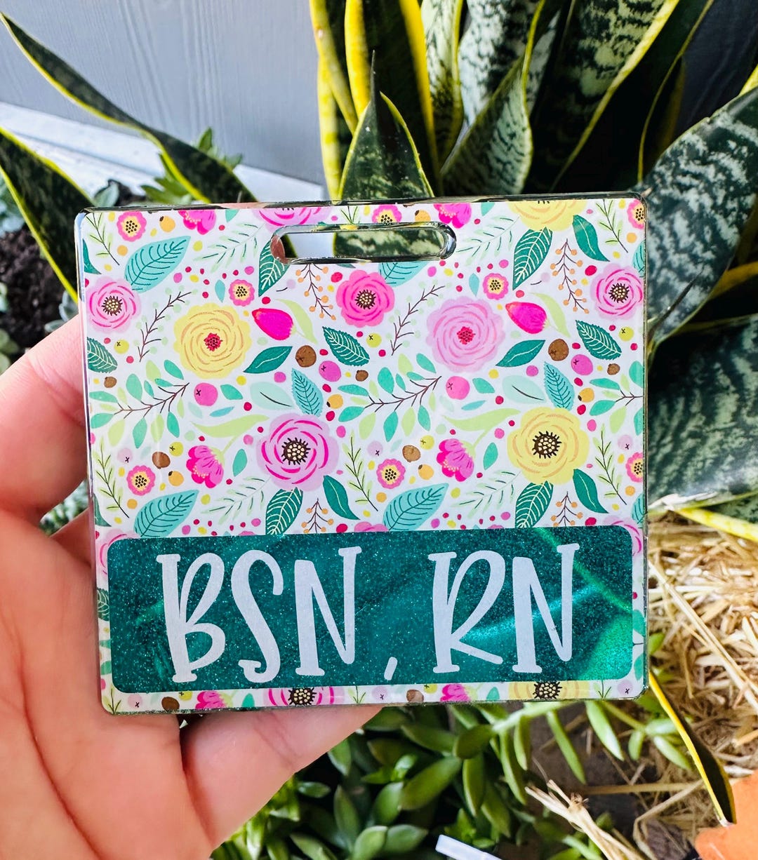 Floral Badge Buddy - Etsy