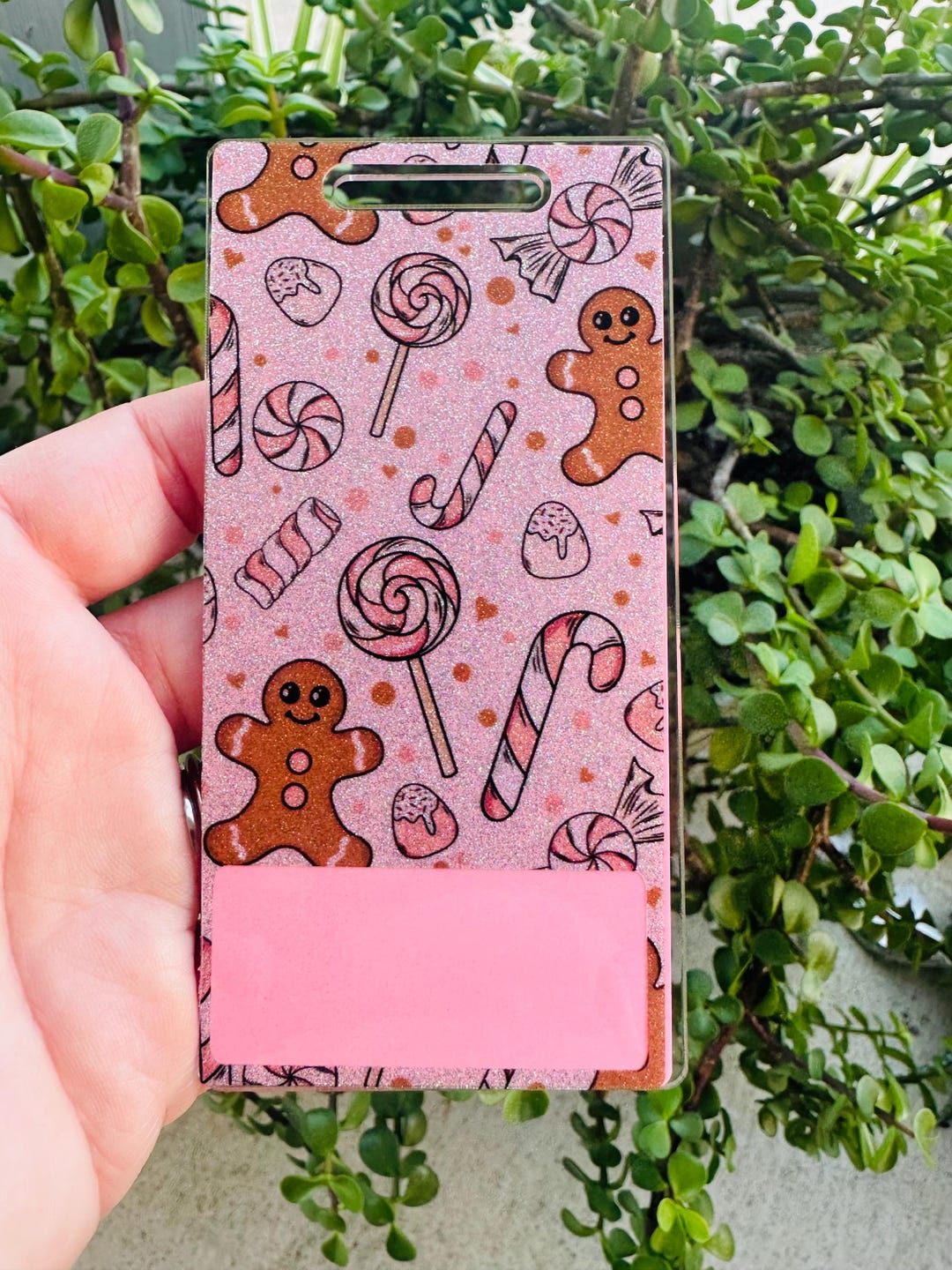 Pink Gingerbread Badge Buddy - Etsy