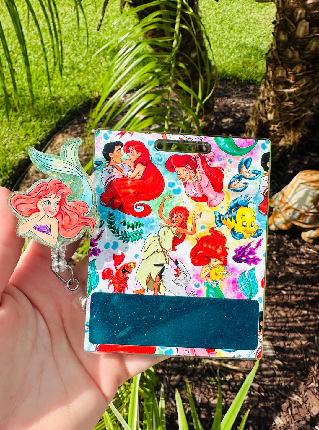 Mermaid Badge Buddy and Badge Reel - Etsy