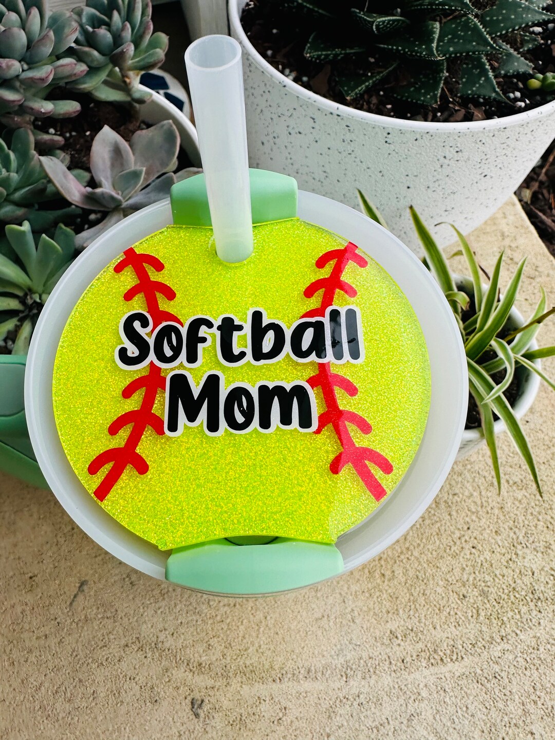 Softball Stanley Tumbler Topper - Etsy