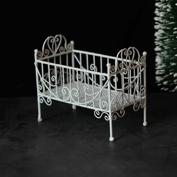 Miniature White Wire Large Cot | Etsy