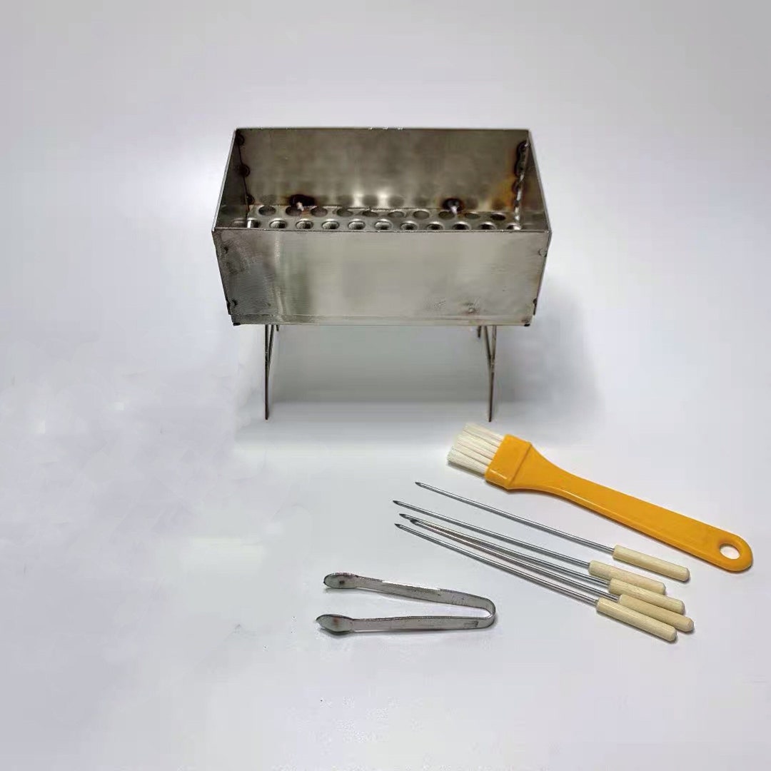 Real Food Grade Mini Food Cooking Miniature Metal BBQ Set for - Etsy