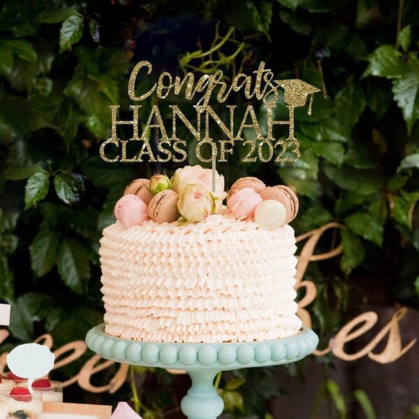 Personalized Graduation Cake Topper - Etsy