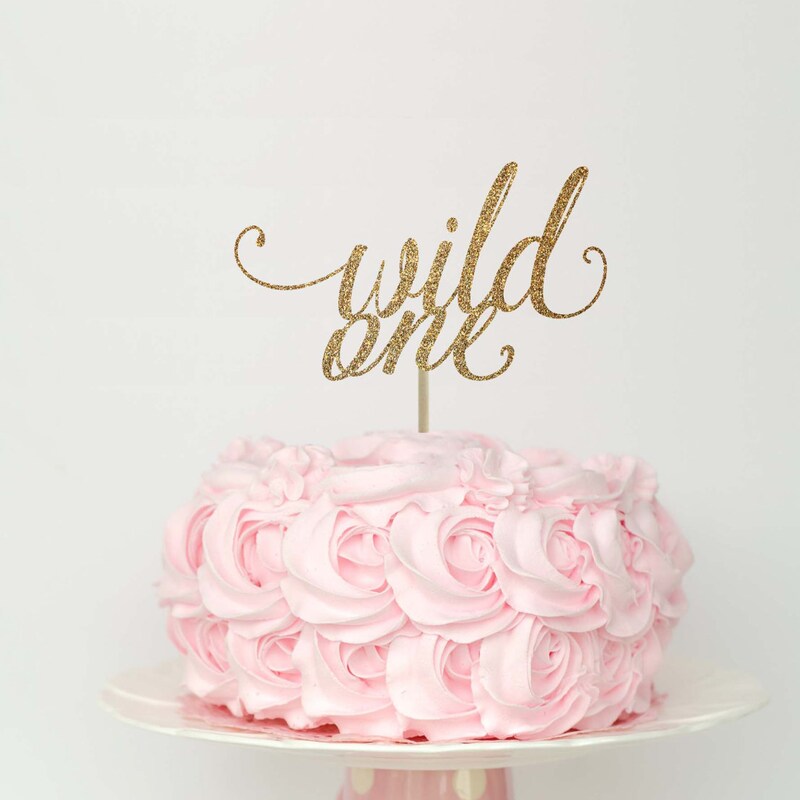 Gold Wild One Cake Topper - Etsy