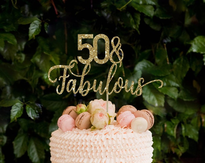 50 Cake Topper 50th Cake Topper 50th Birthday Party - Etsy