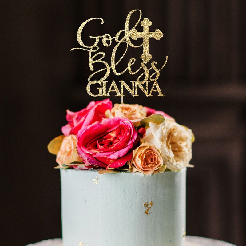 Baptism Cake Topper - Etsy