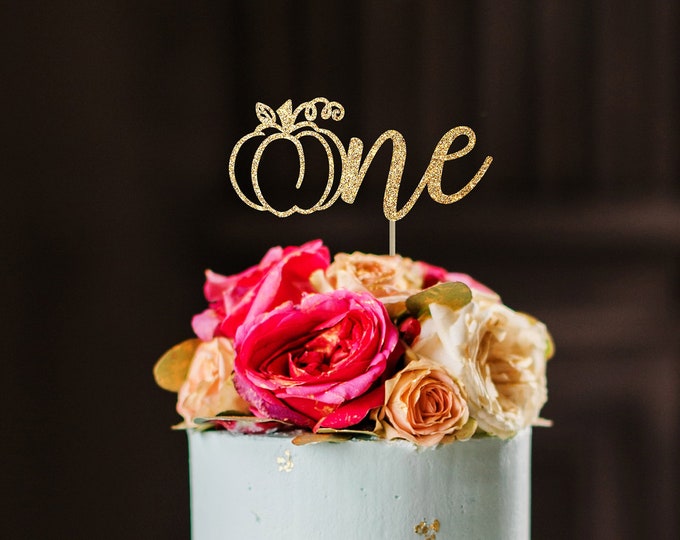 One Cake Topper Girl First Birthday Cake Topper 1 Cake - Etsy